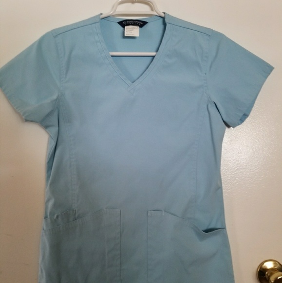 Tops | Scrub Top Light Blue Color | Poshmark